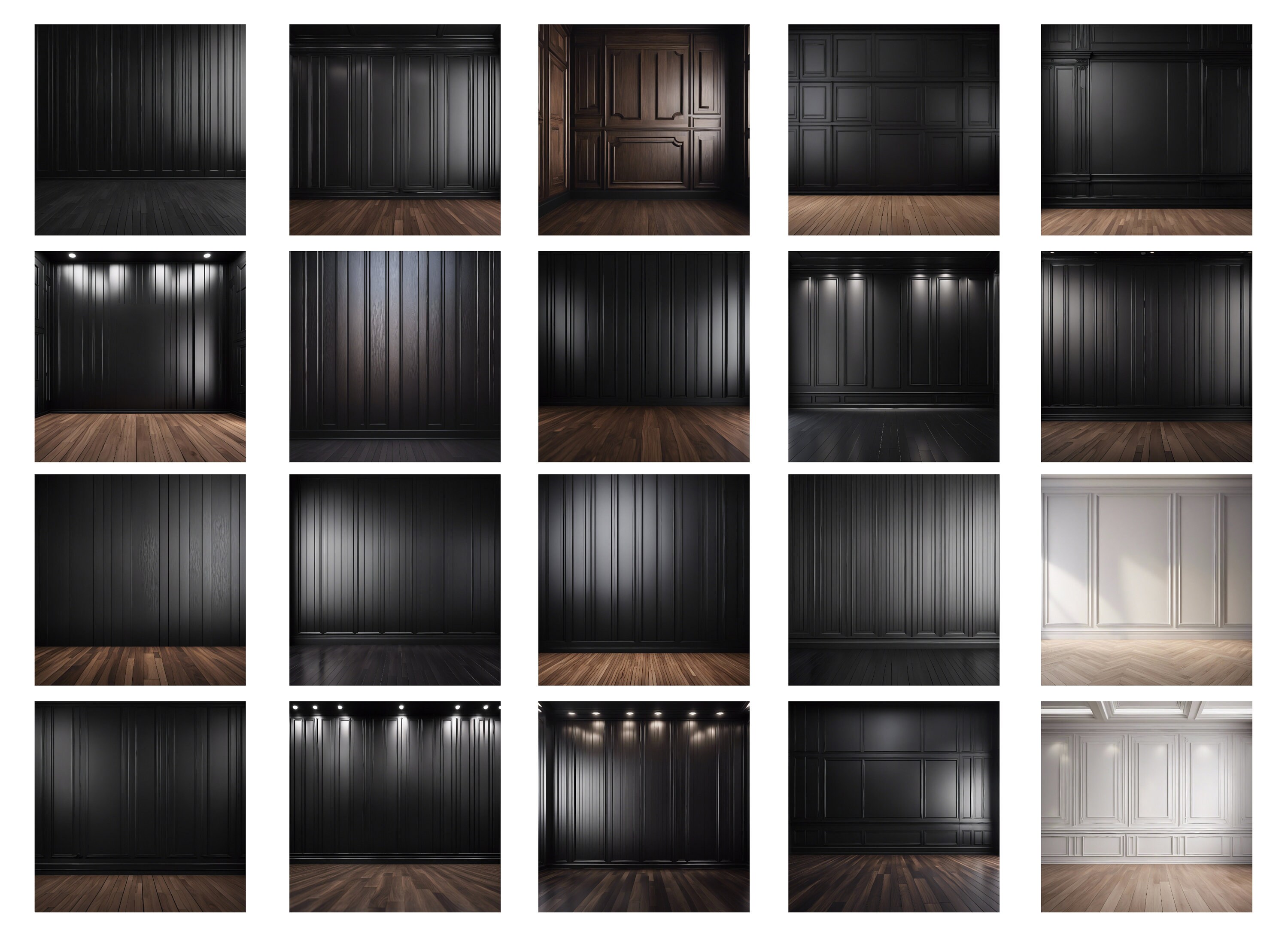 41x Wooden Panel Room Backdrops, Panel Wall Digital Backdrop, Studio ...