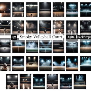 42 Smoky Volleyball Court Backdrops, Volleyball Digital Backdrops ...