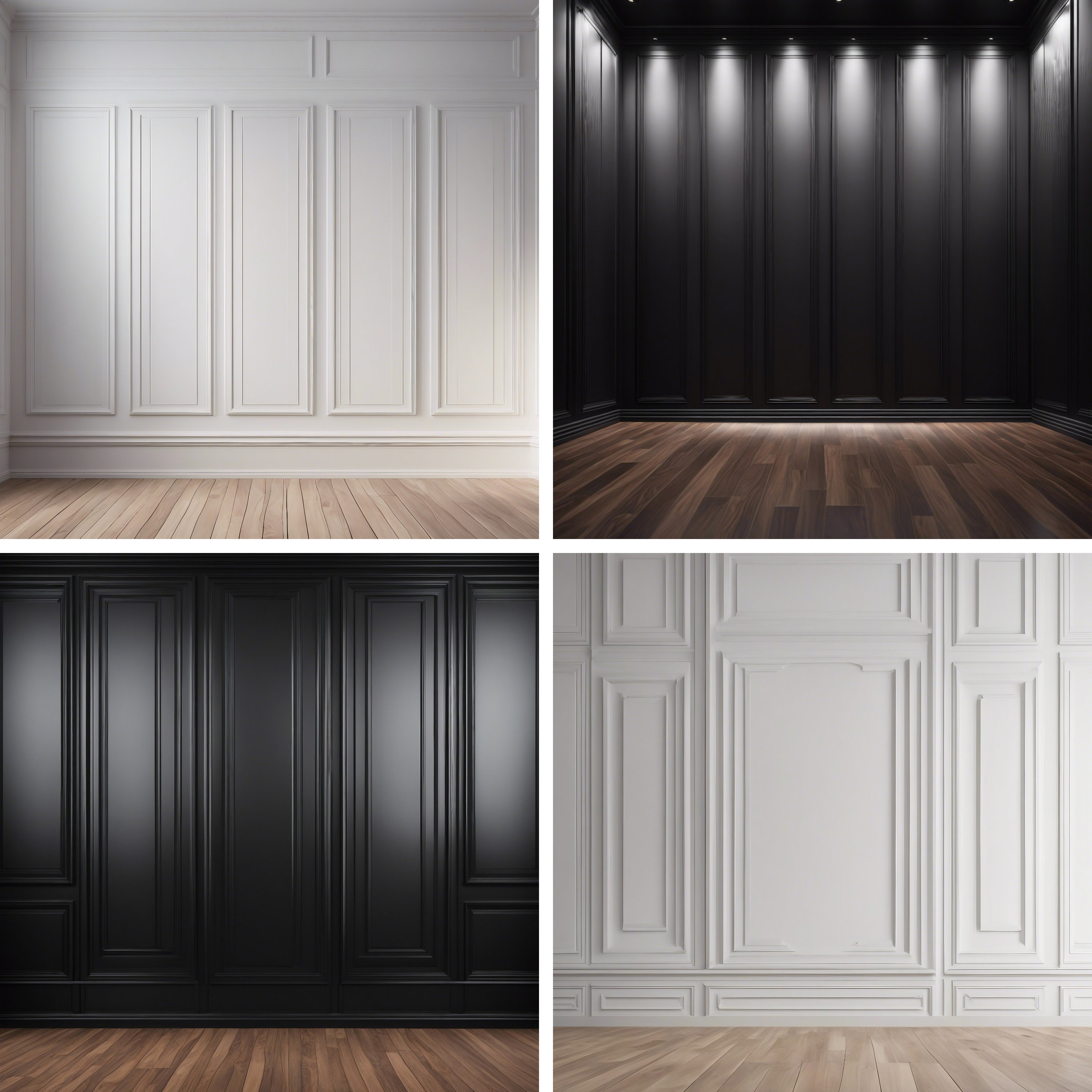 41x Wooden Panel Room Backdrops, Panel Wall Digital Backdrop, Studio ...