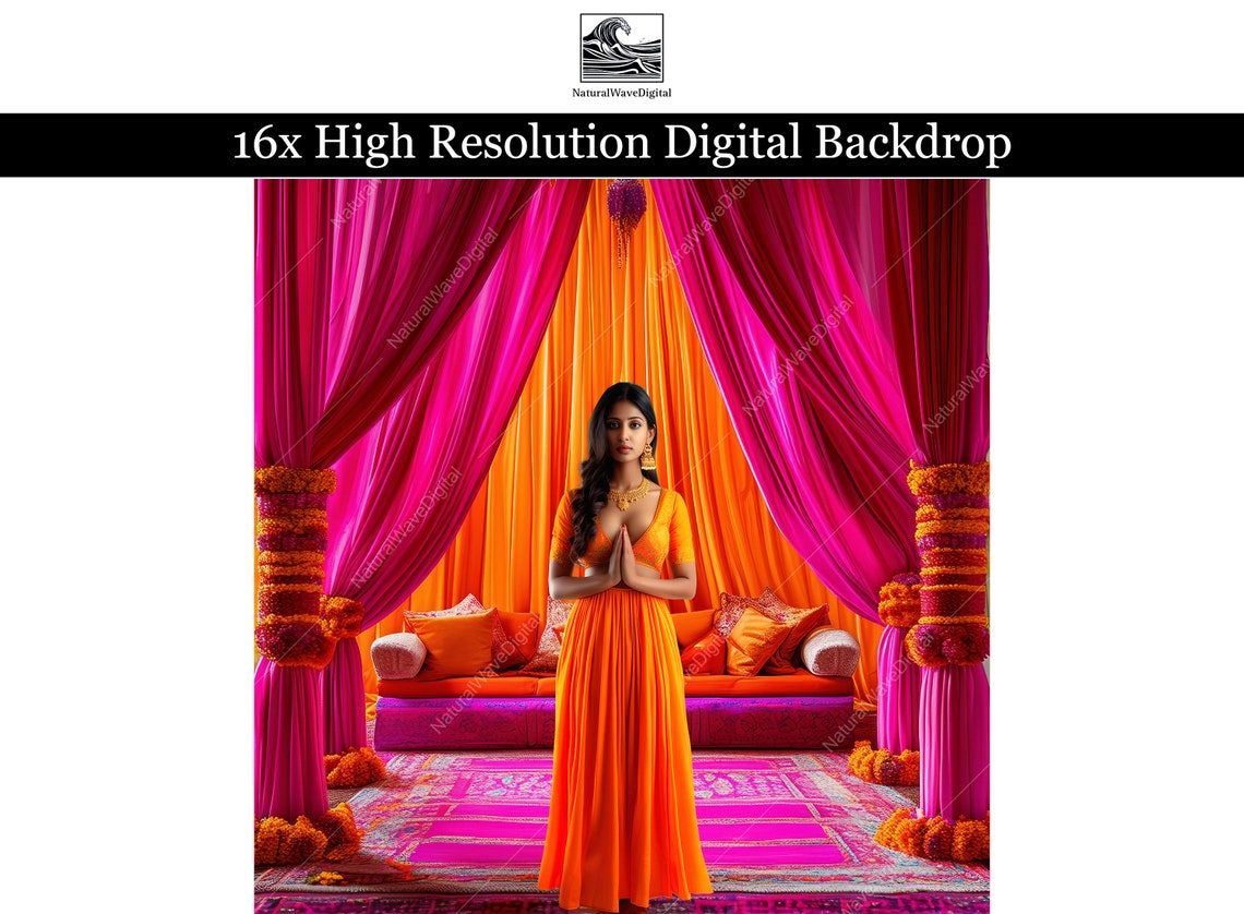 16x Indian Style Wedding Backdrops,hues of India Backdrops,wedding ...