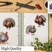 35 Turkey Clipart , Turkey Digital Clipart , Thanksgiving Clipart ...