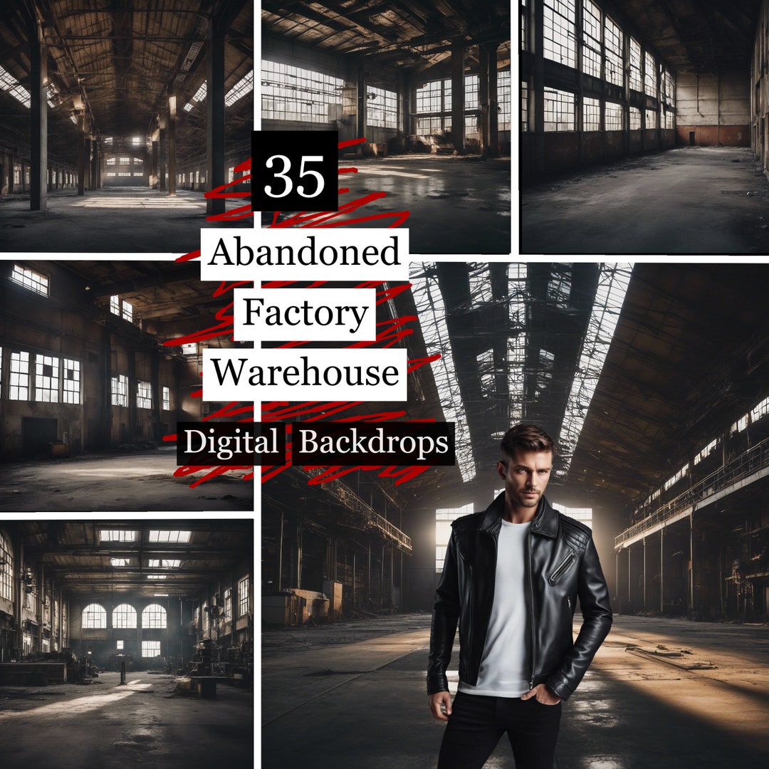 35x Abandoned Factory Warehouse Backdrops, Abandoned Architecture ...