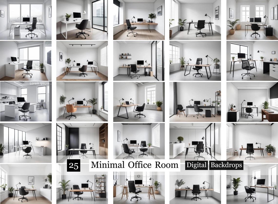 50x Minimal Office Room Backdrops,blurred Business Headshot Overlays ...
