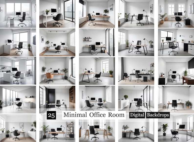 50x Minimal Office Room Backdrops,blurred Business Headshot Overlays ...