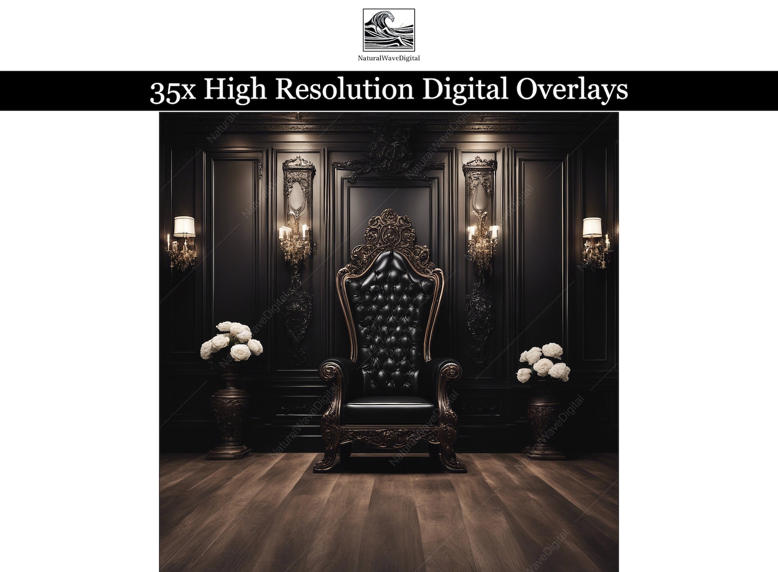 35 Luxury Elegant Throne Backdrops, Black Luxury Digital Backdrops ...