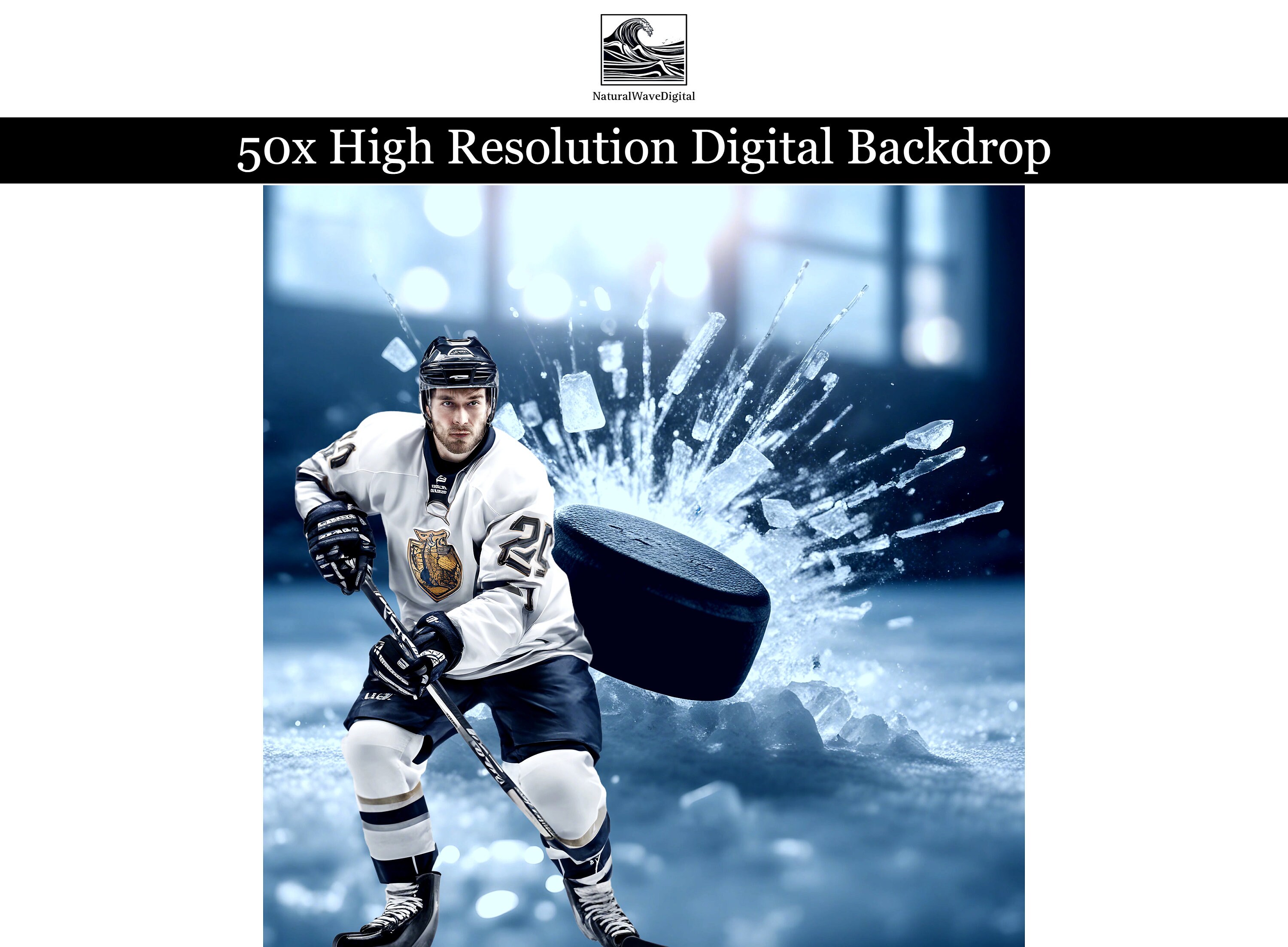 50 Ice Hockey Puck Sport Backdrops,ice Hockey Photoshop Backdrop ...