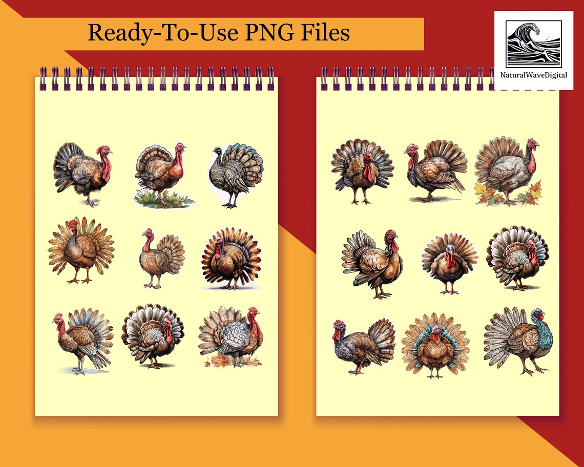 35 Turkey Clipart , Turkey Digital Clipart , Thanksgiving Clipart ...