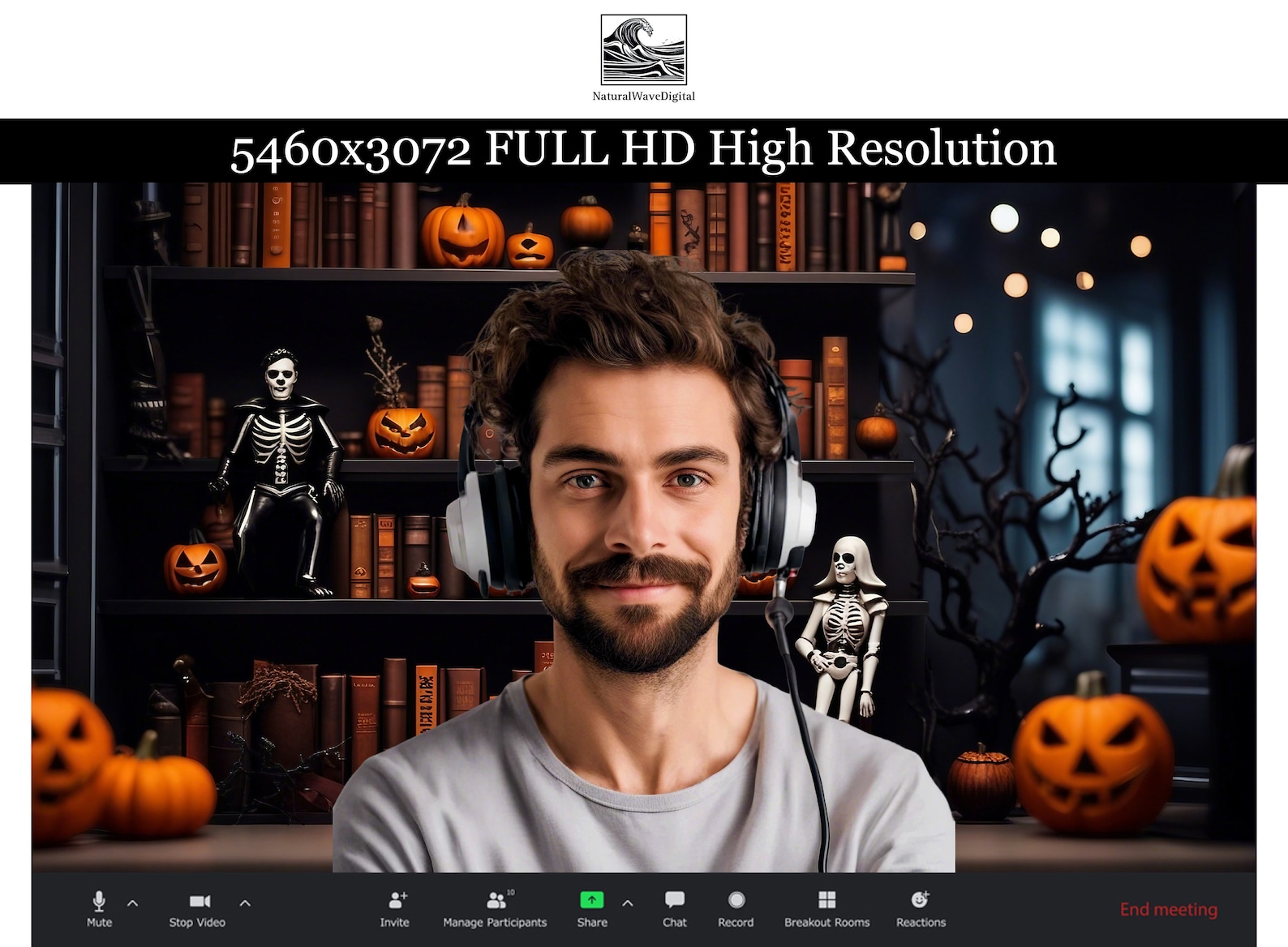 20 Halloween Zoom Virtual Backgrounds, Zoom Office Background , Virtual ...