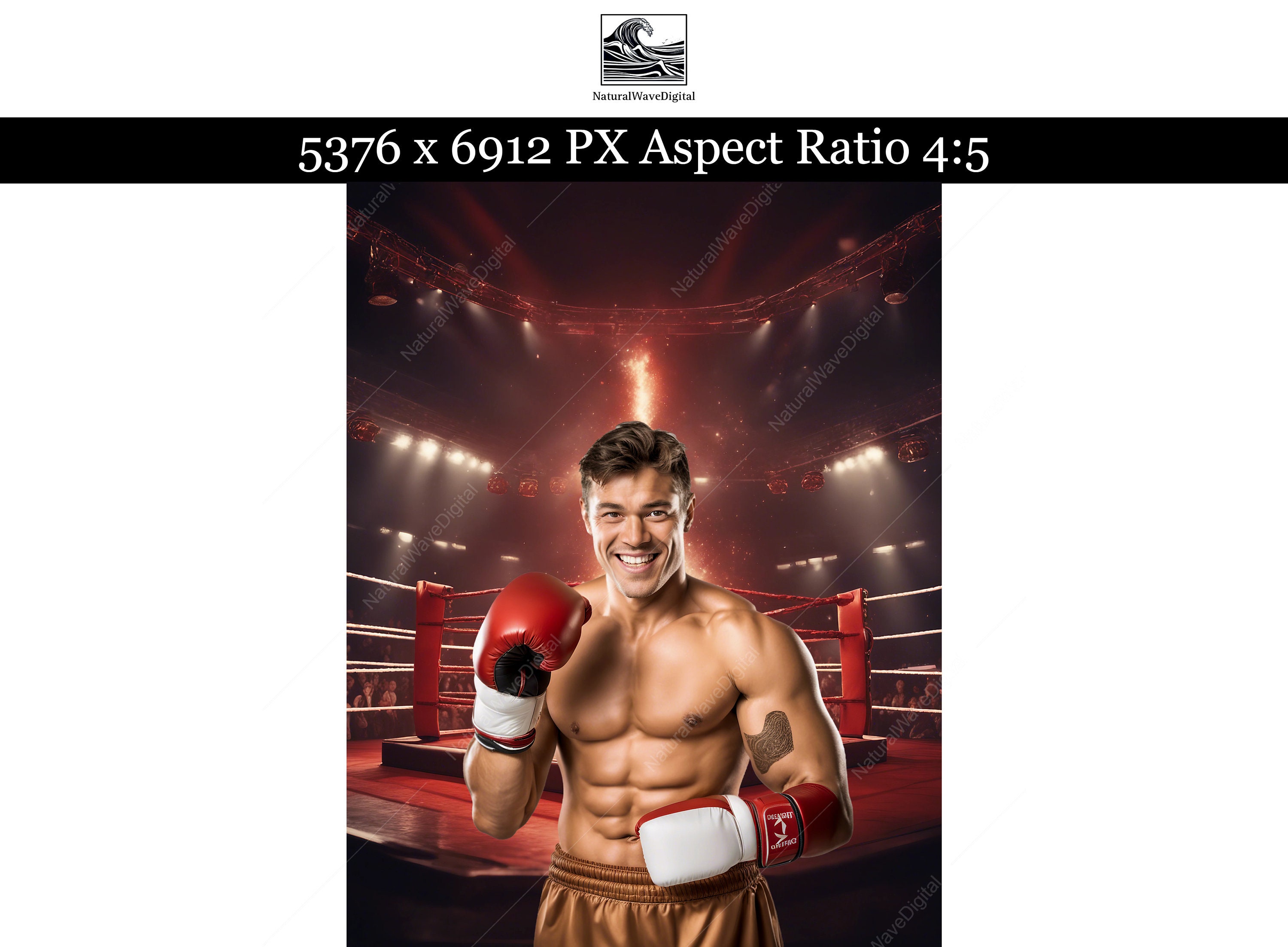 60 Crazy Boxing Ring Backdrops, Boxing Digital Backdrops,boxing Poster ...