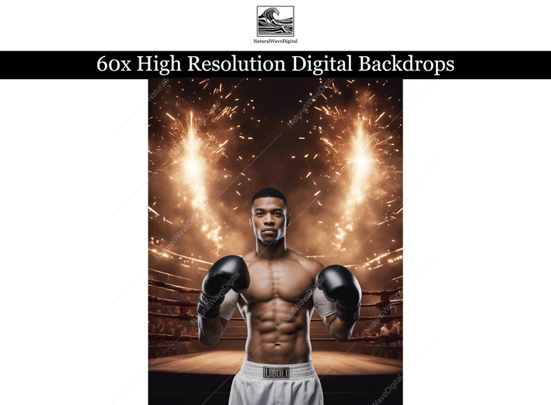 60 Crazy Boxing Ring Backdrops, Boxing Digital Backdrops,boxing Poster ...