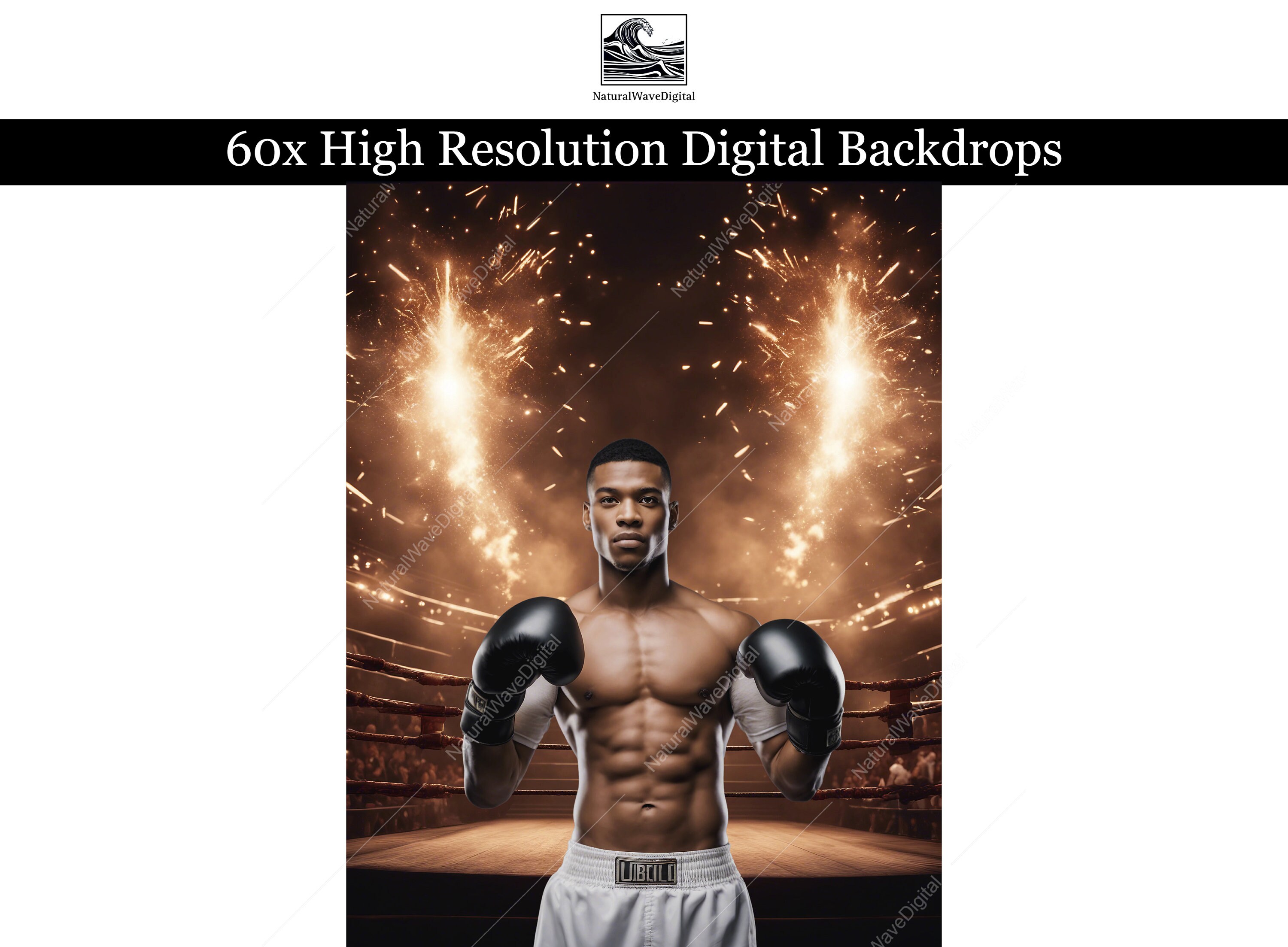 60 Crazy Boxing Ring Backdrops, Boxing Digital Backdrops,boxing Poster ...