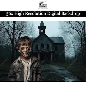 36 Haunted Creepy Places Digital Backdrops, Scary Background, Creepy ...