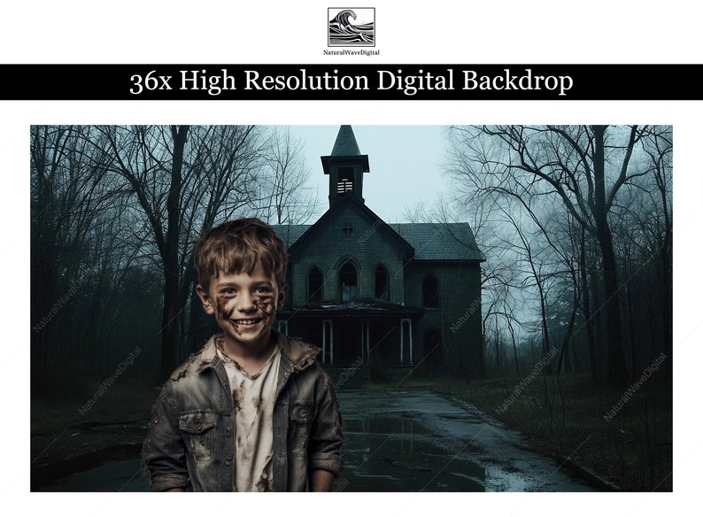 36 Haunted Creepy Places Digital Backdrops, Scary Background, Creepy ...