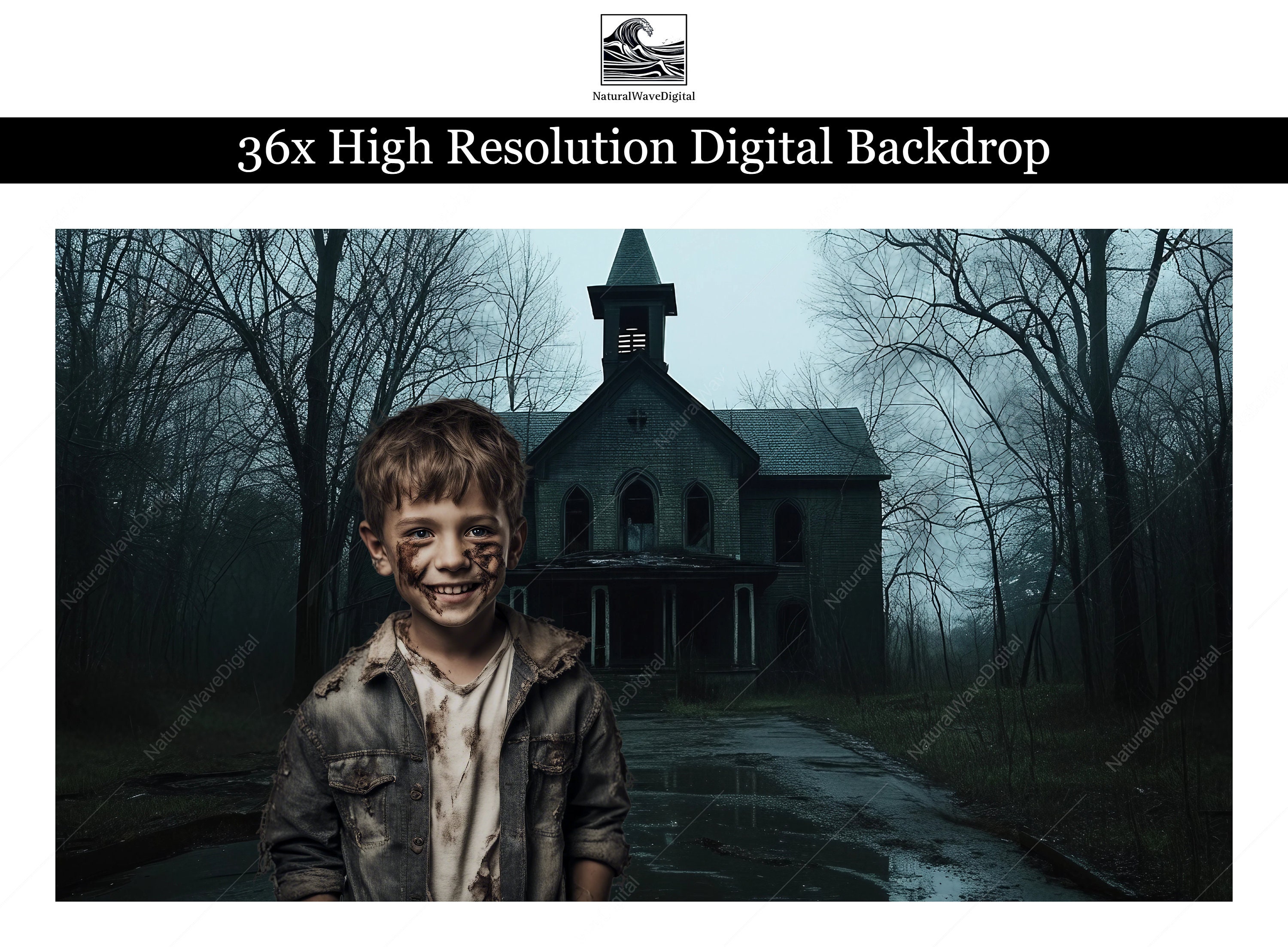 36 Haunted Creepy Places Digital Backdrops, Scary Background, Creepy Haunted House, Abandoned ...
