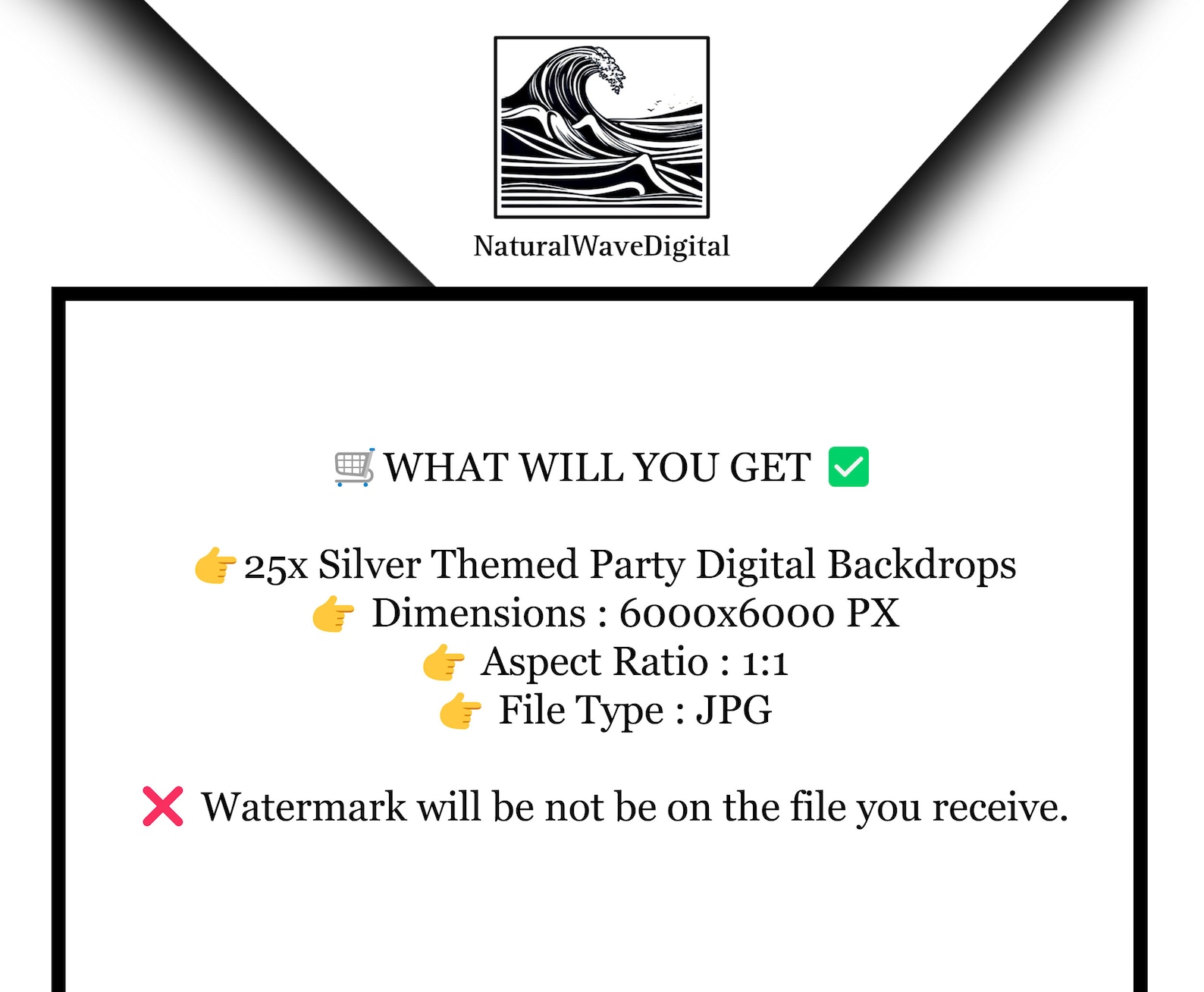 25 Silver Themed Party Backdrops, Silver Party Digital Backgrounds ...