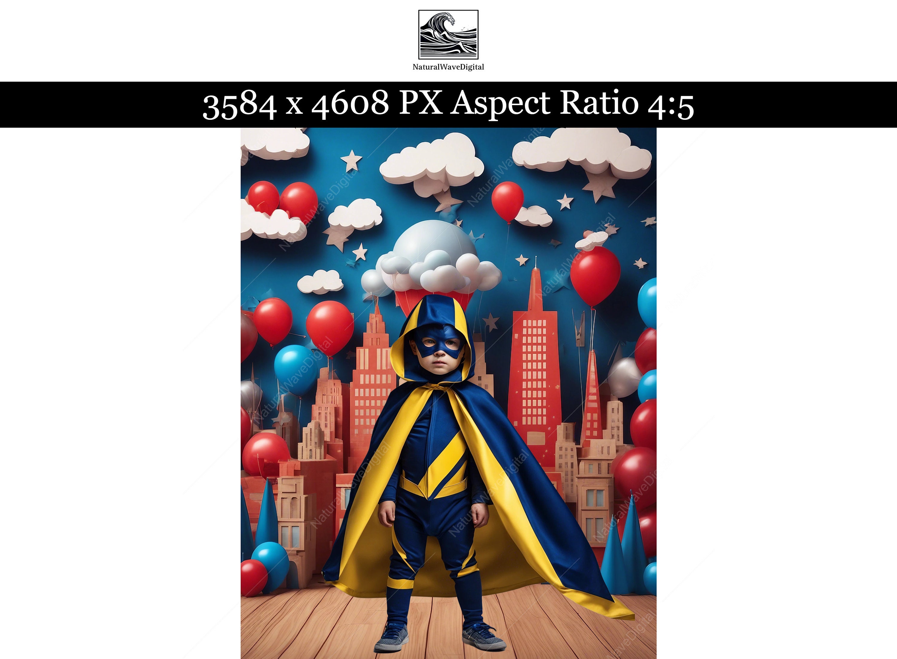 26 Cardboard Superhero City Backdrops, Superhero City Digital Backdrops ...