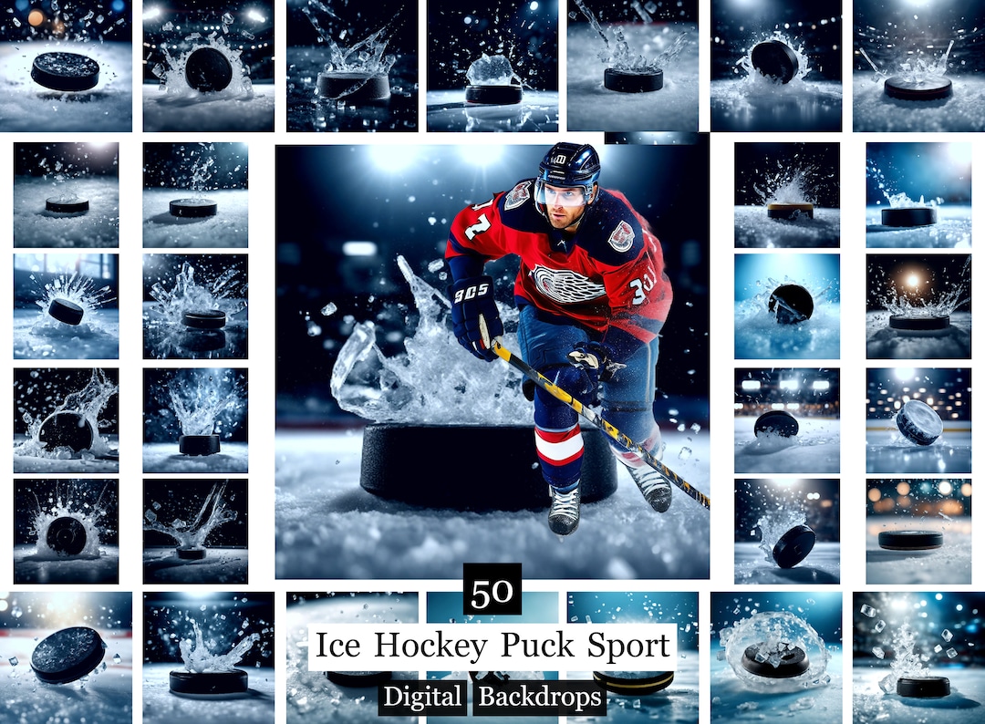 50 Ice Hockey Puck Sport Backdrops,ice Hockey Photoshop Backdrop ...