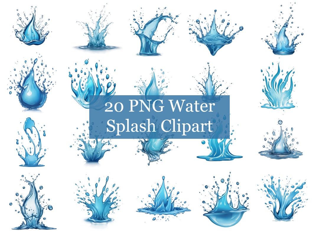 20 PNG Water Splash Clipart,water Splash Overlays,clipart Overlays ...