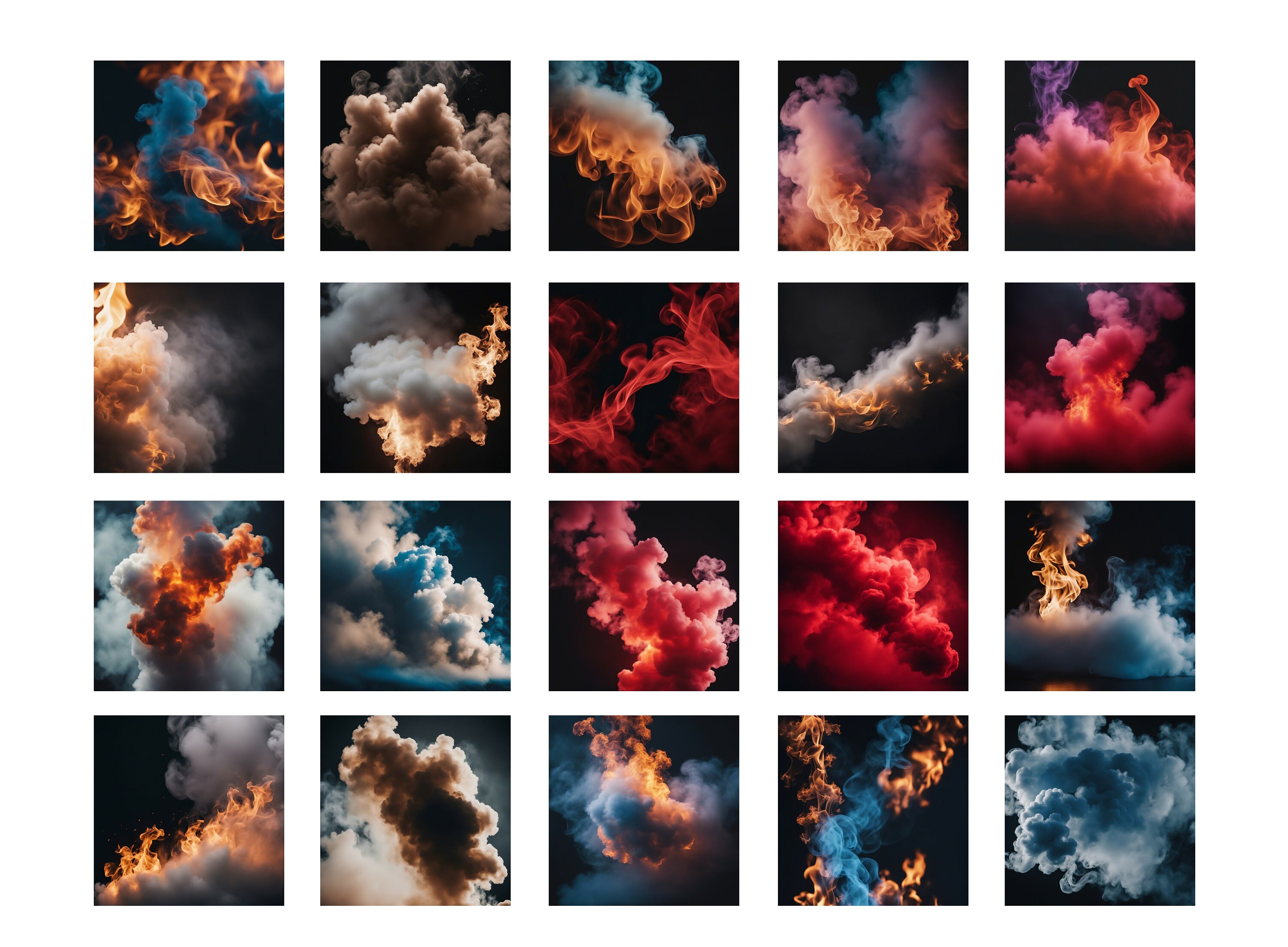 32 Smoke Fog Fire Backdrops, Digital Photography Backdrops, Smoke ...