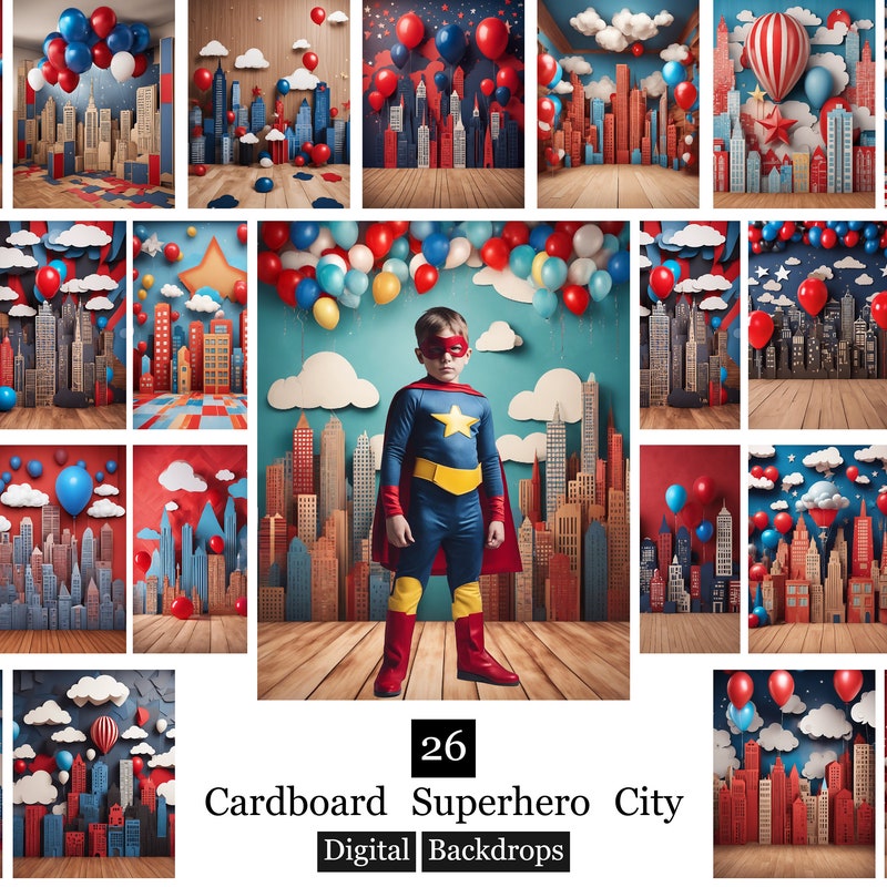 Superhero Backdrop - Etsy