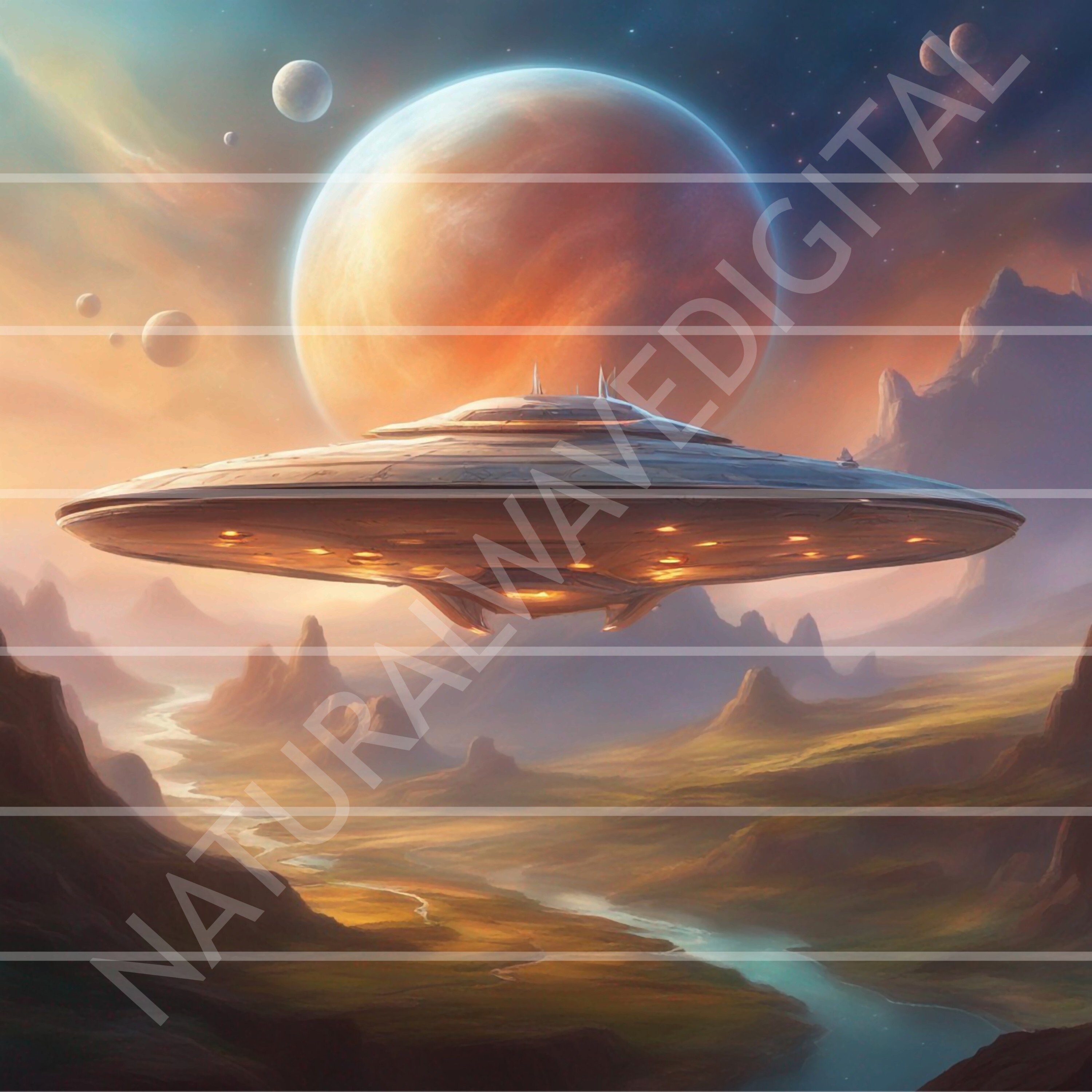 45 Fantasy Spaceship Backdrops , Spaceship Backgrounds , Digital ...