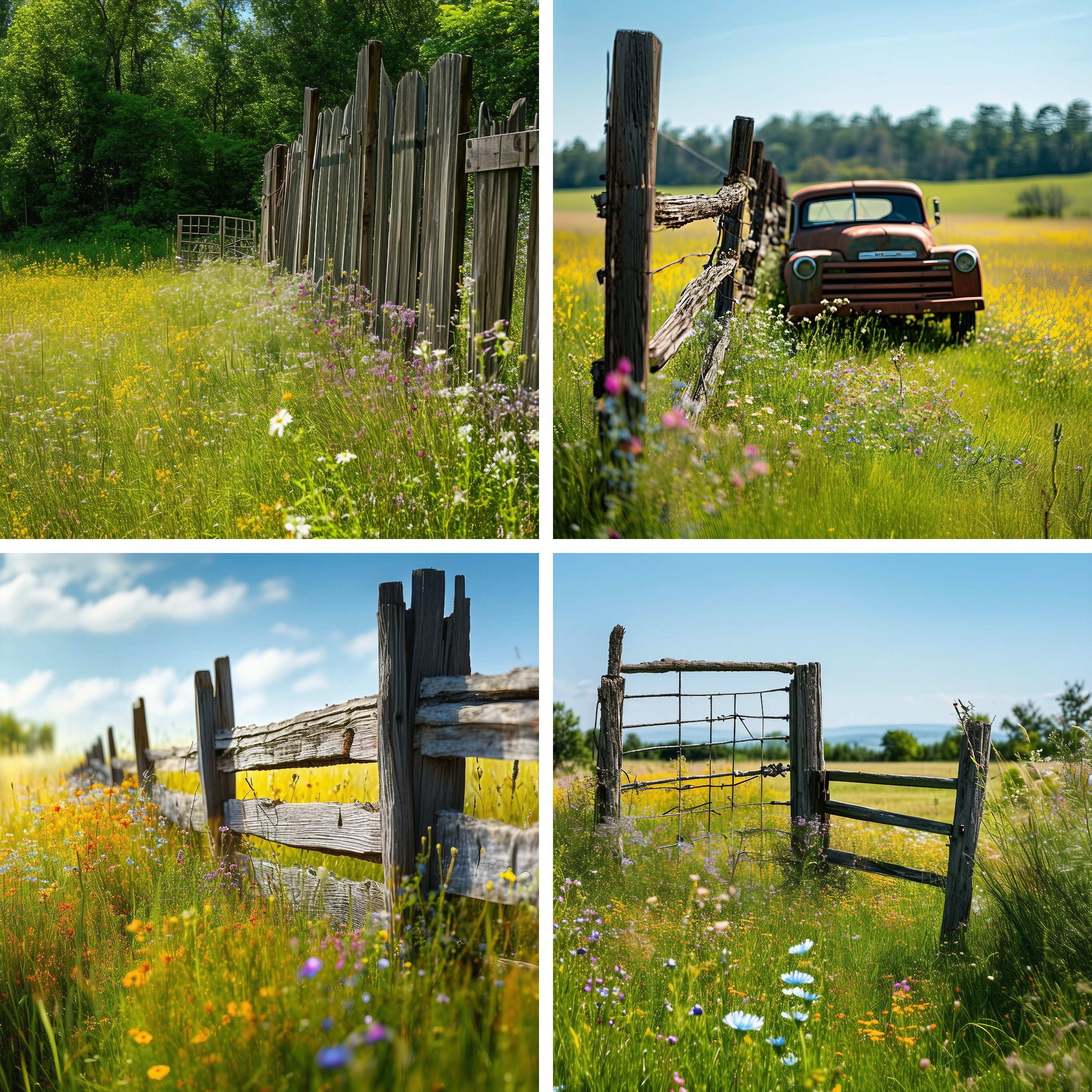 33 Hedges Flowering Spring Backdrops, Country Fence Backgrounds,flowing ...