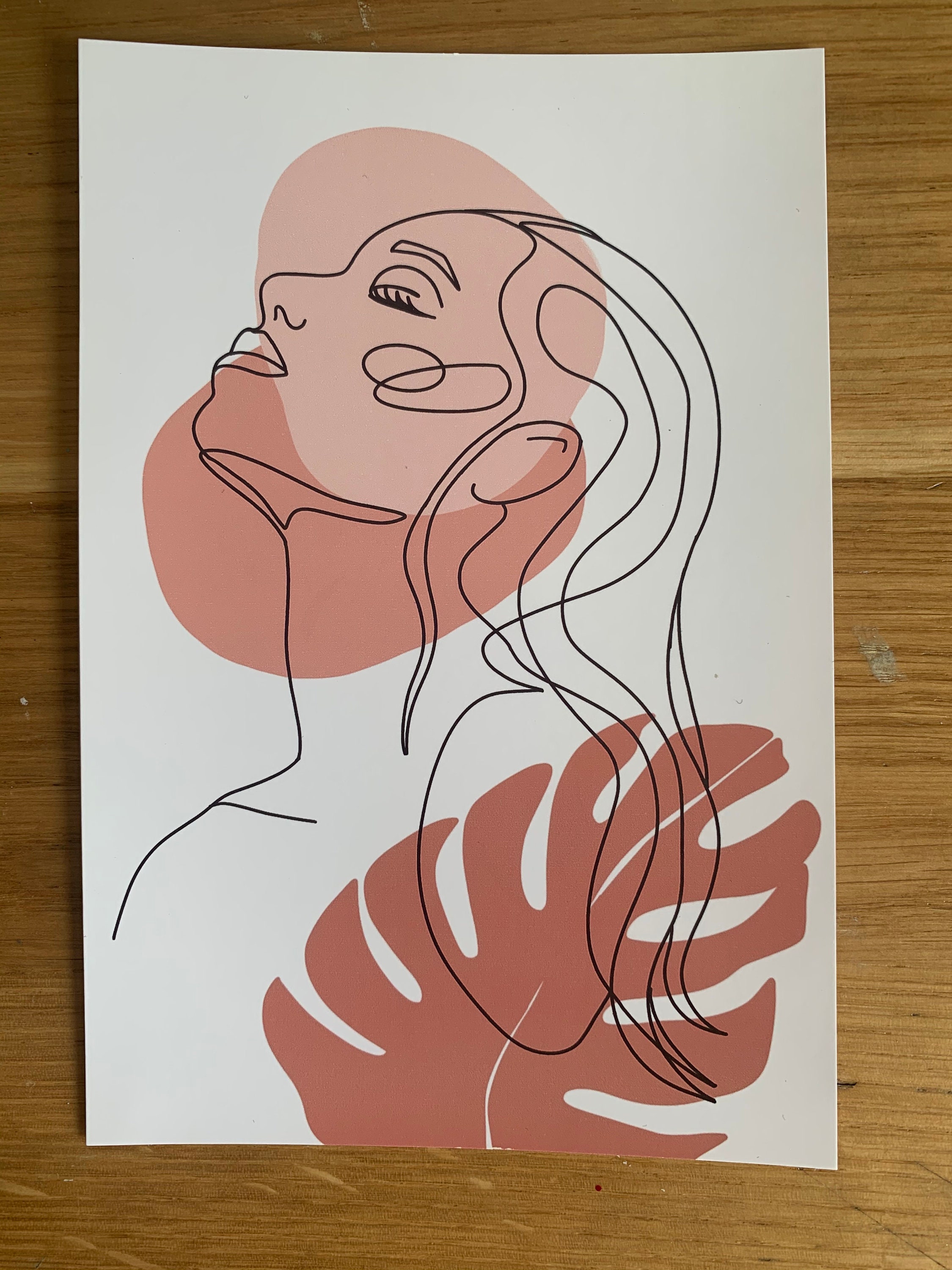One Continuous Line Drawing Art Print Original Artwork Print | Etsy One Continuous Line Drawing Art Print Original Artwork Print | Etsy