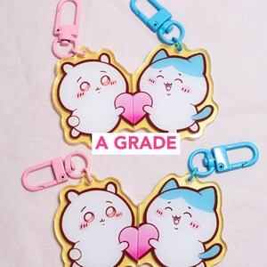 Chiikawa Heart Hachiware Magnetic Keychain - Etsy