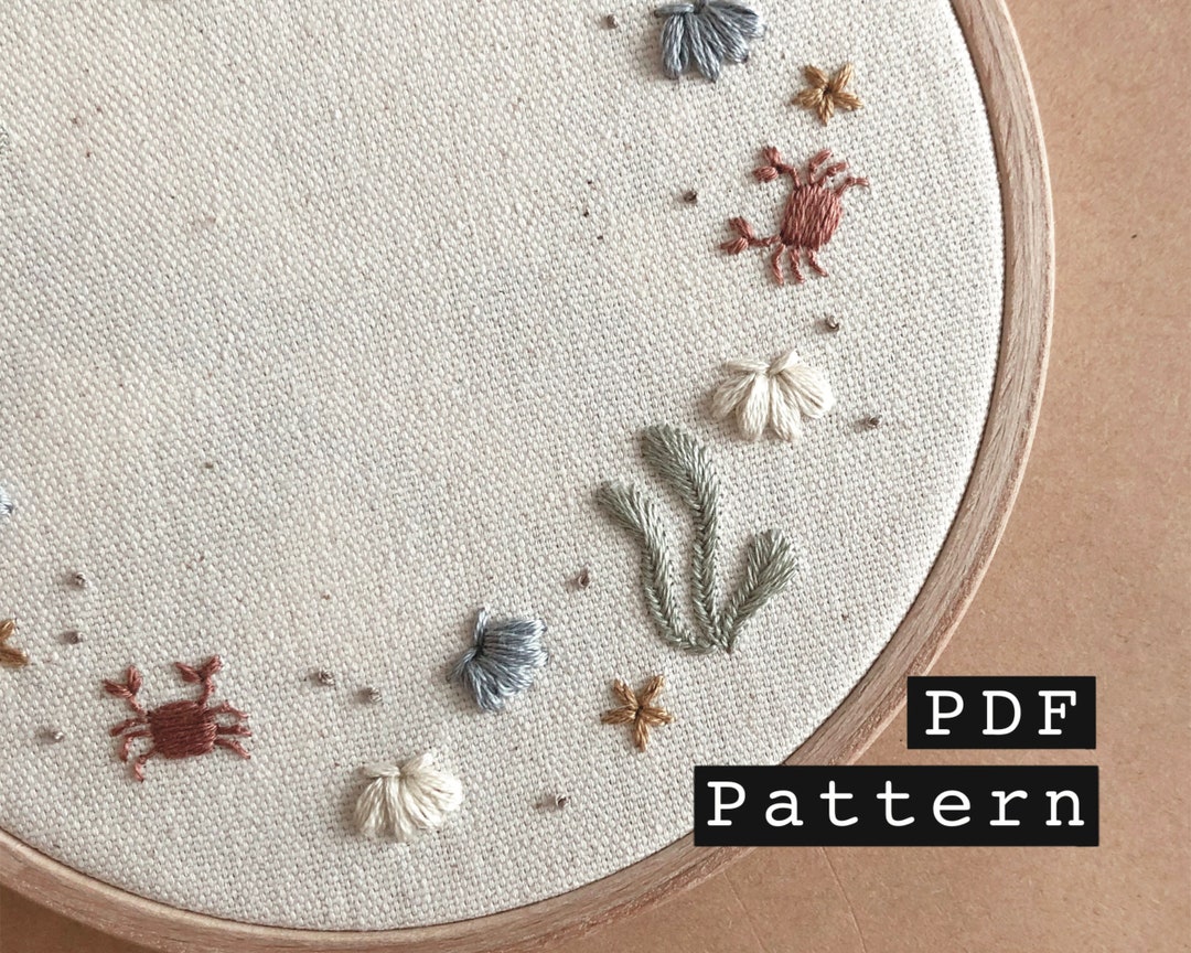 Hoop Art Wall Decor | DIY Printable PDF Pattern | Hand Embroidery for ...