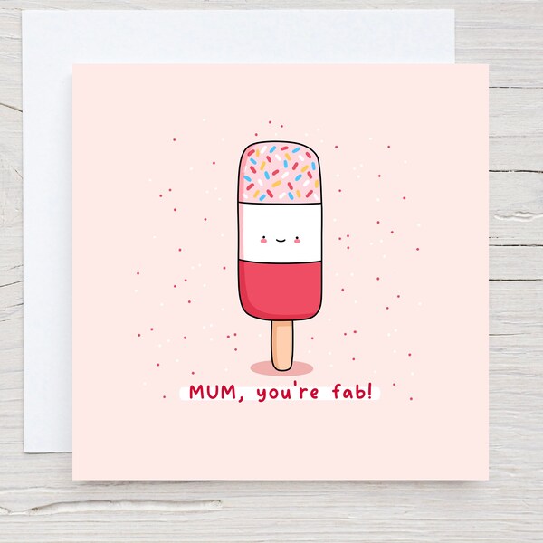 Funny Ice Lolly Card - Etsy
