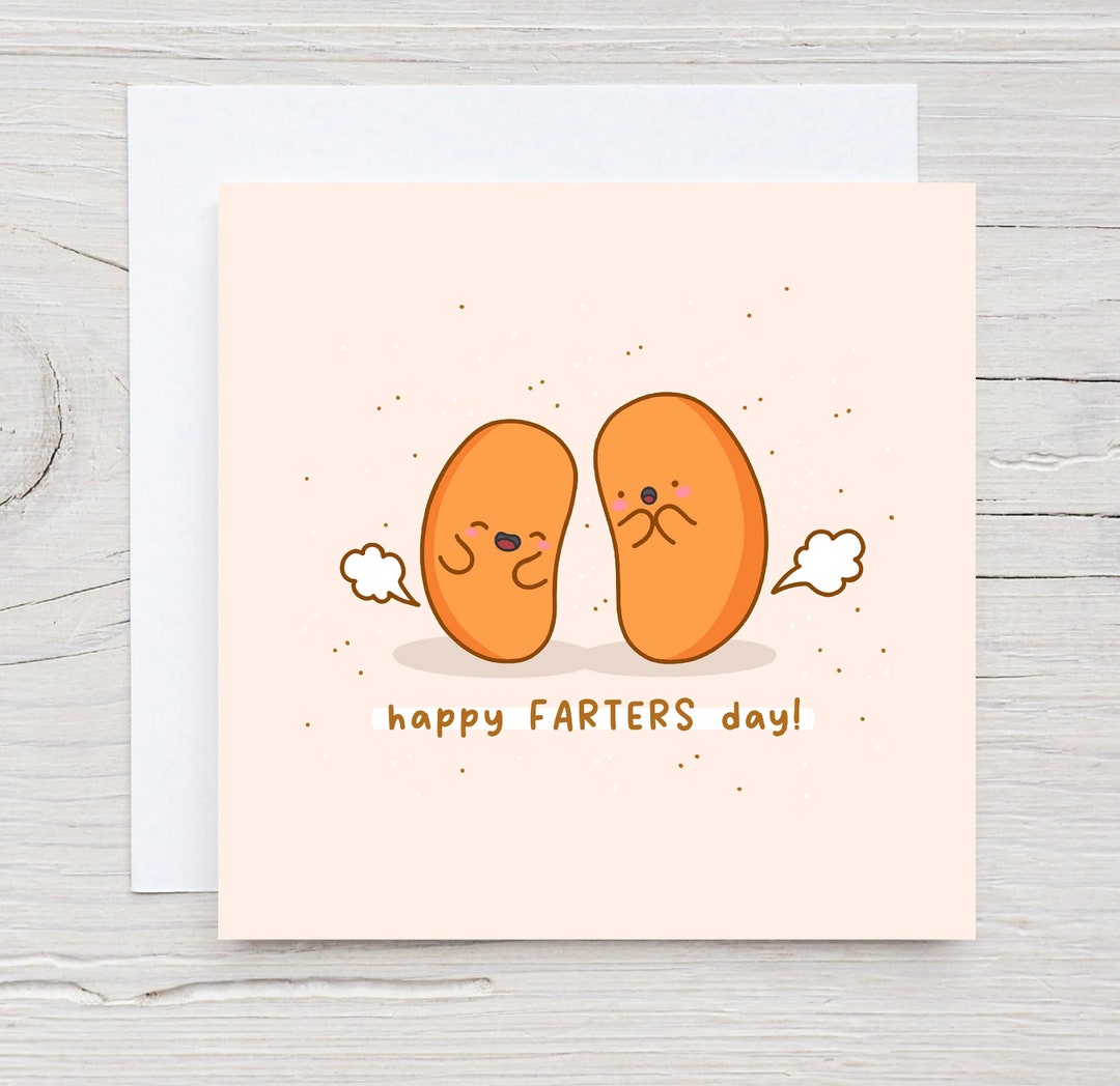 Funny Kawaii Father's Day Card: Baked Beans Pun - Etsy