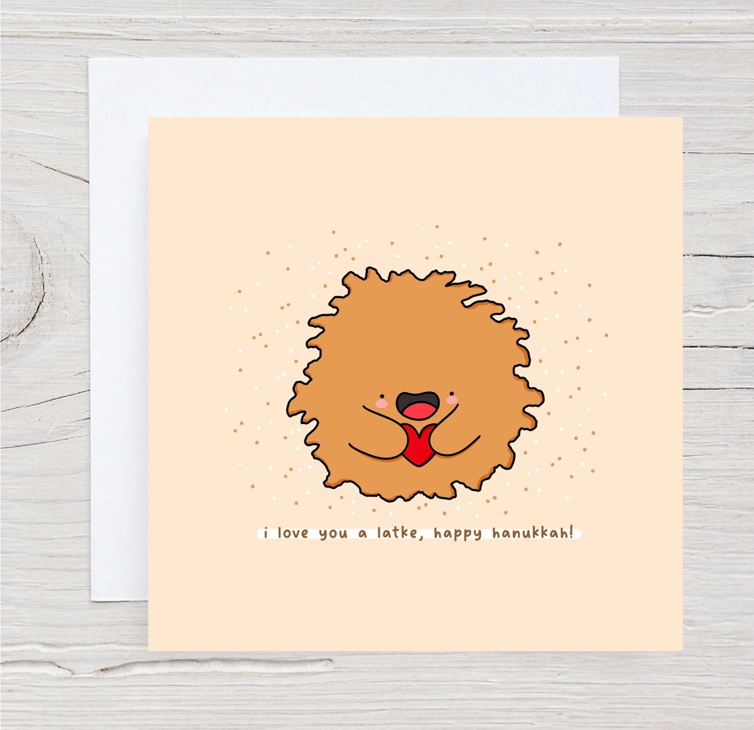 Funny Hanukkah Card - Hanukkah Card, I Love You a Latke Hanukkah Card ...