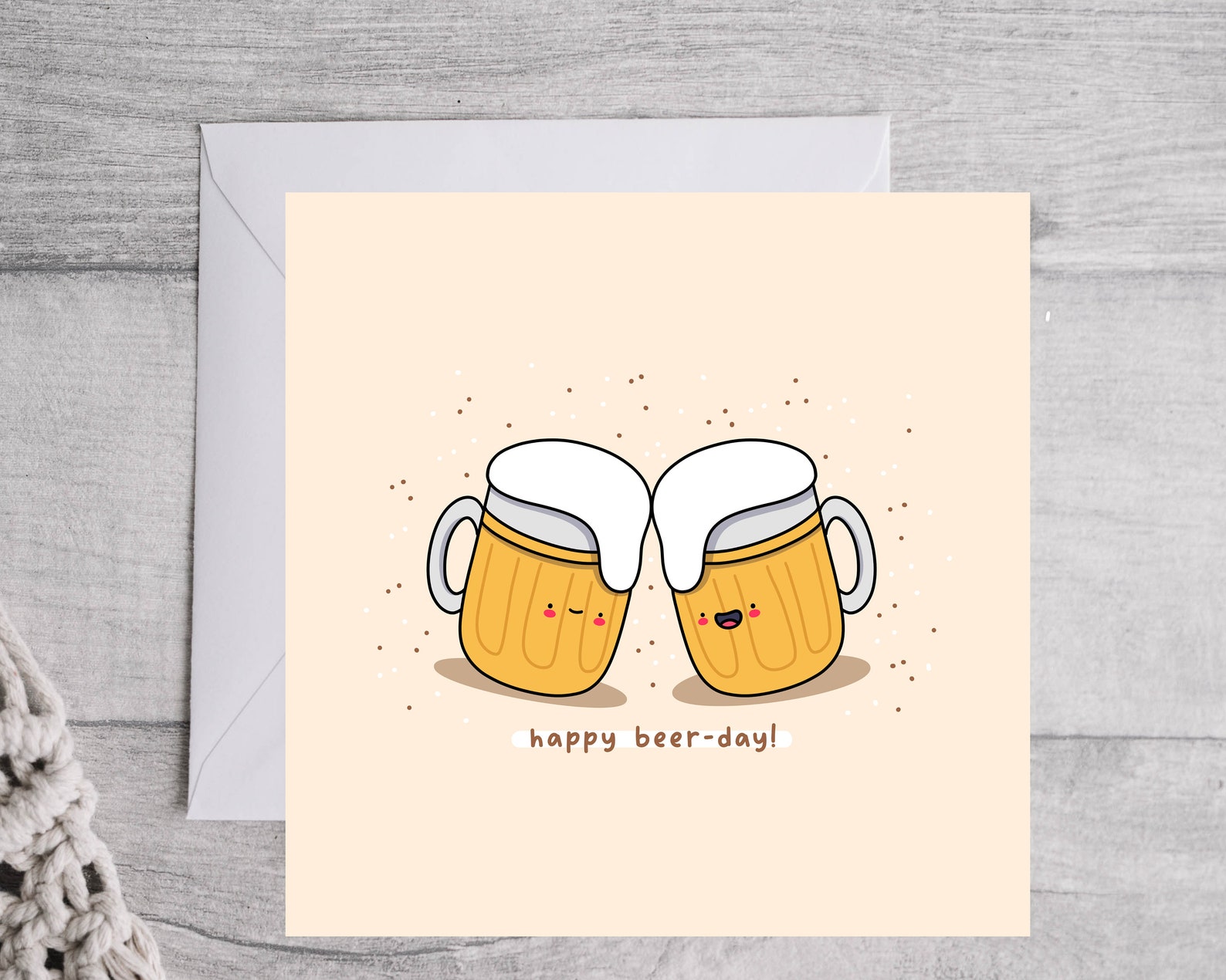 Happy Birthday Beer Card Beer Pun Card Funny Card for - Etsy UK