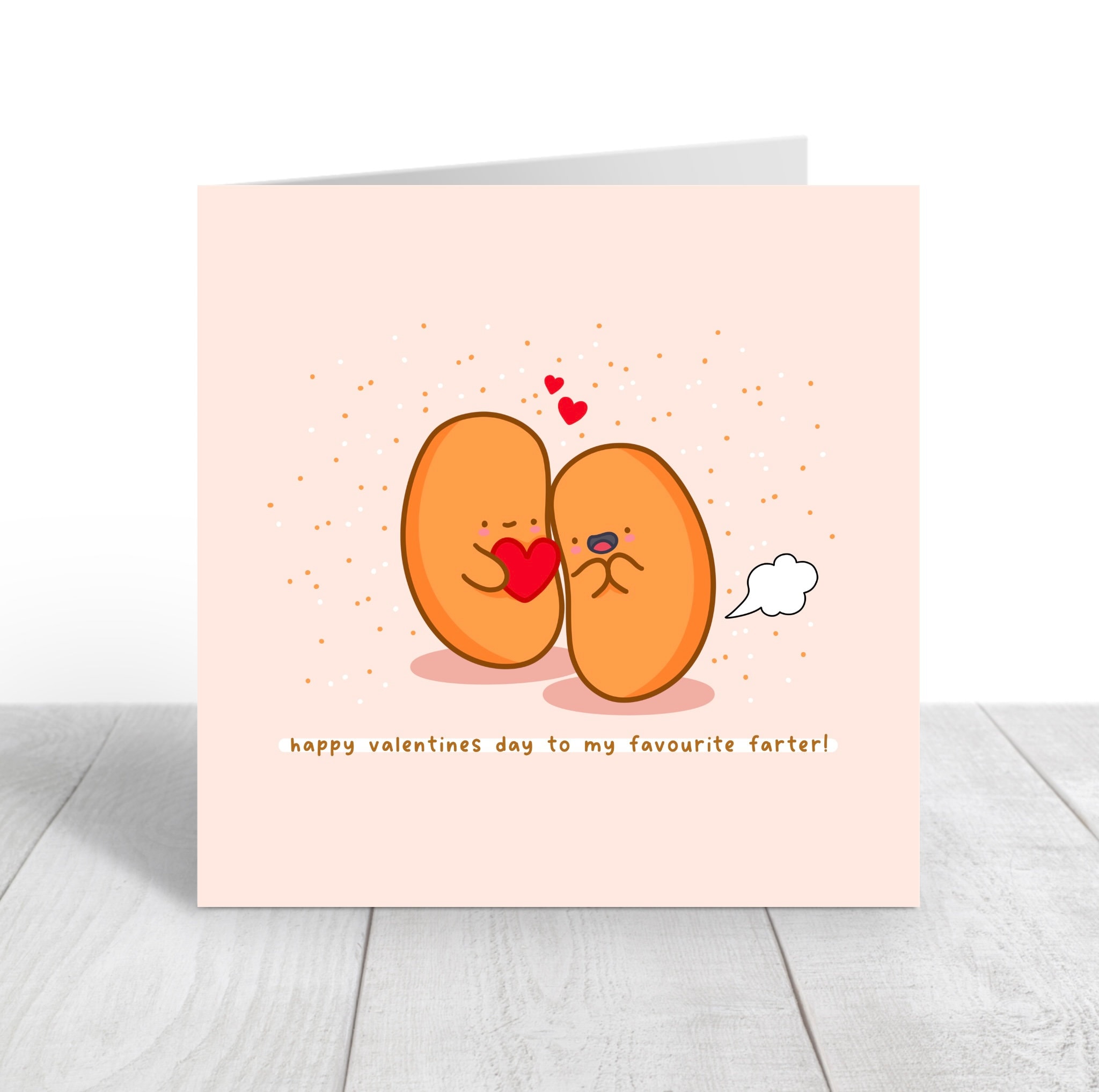 Cute Baked Beans Pun Card Kawaii Card Valentines Card - Etsy