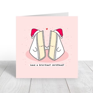 Cheesy Christmas Card - Kawaii Christmas Card, Cute Christmas Card ...