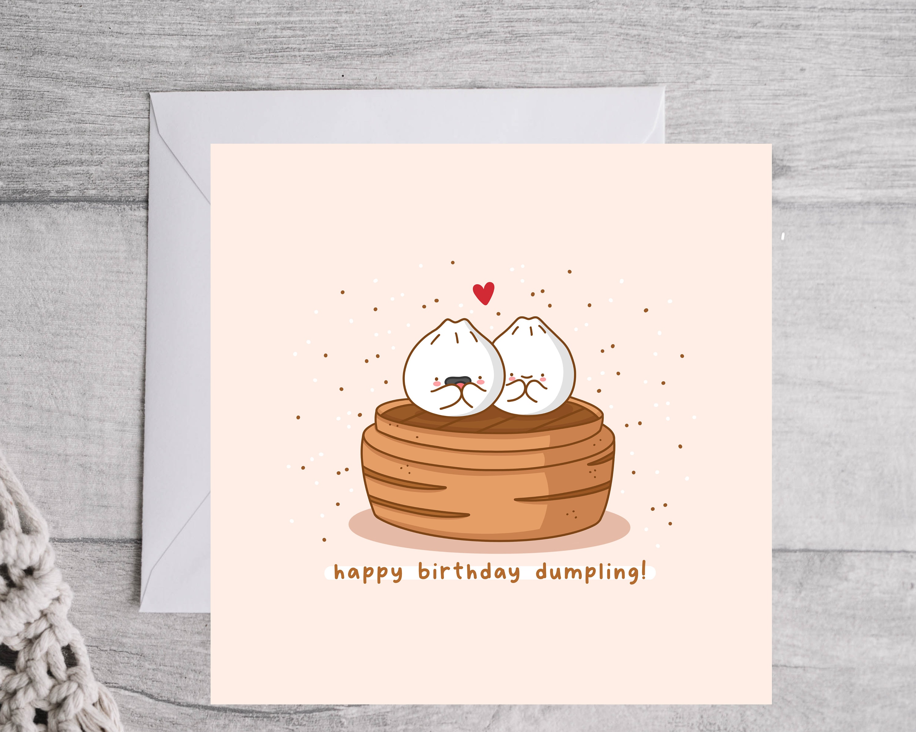 Happy Birthday Dumpling Card Food Pun Birthday Card Kawaii - Etsy UK