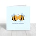 Bumble Bee Valentines Day Card Bee Card, Kawaii Love Card, Cards for ...
