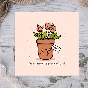 So Blooming Proud of You - Funny Graduation Card, Kawaii Graduation ...