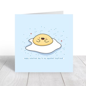 Cute Fried Egg Pun Card - Kawaii Love Card, Valentines Card, Punny ...