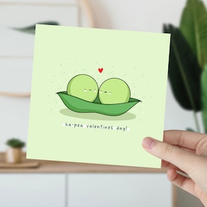 Two Peas in a Pod Card - Food Pun Card, Funny Kawaii Card, Punny ...