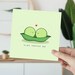 Two Peas in a Pod Card Food Pun Card, Funny Kawaii Card, Punny ...