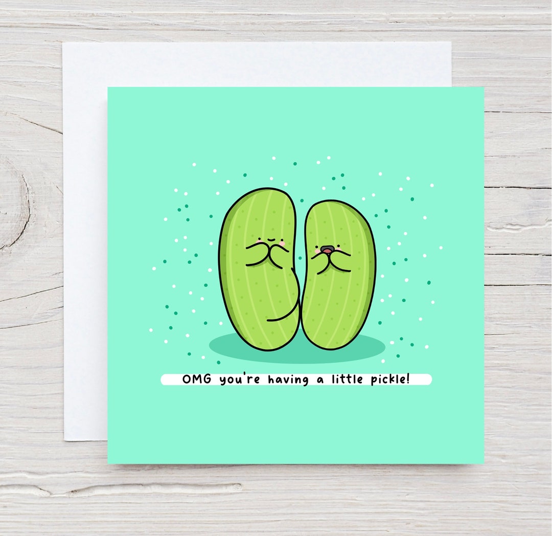 Cute Pickle Pregnancy Card – Baby Shower Congratulations - Etsy