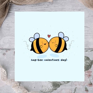 Bumble Bee Valentines Day Card Kawaii Love Card, Cards for Him, Cards ...