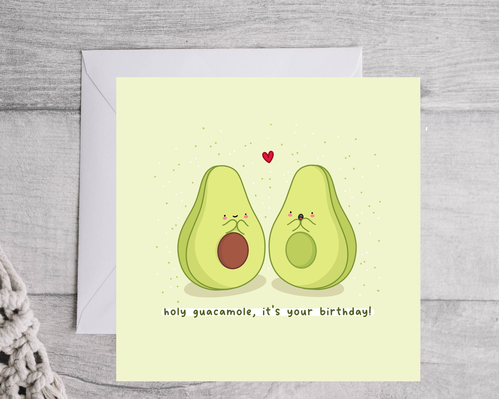 Cute Avocado Birthday Card Avocado Lover Card Funny Birthday | Etsy