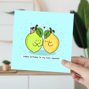 Cute Birthday Card for Partner - Kawaii Birthday Card, Funny Pun ...