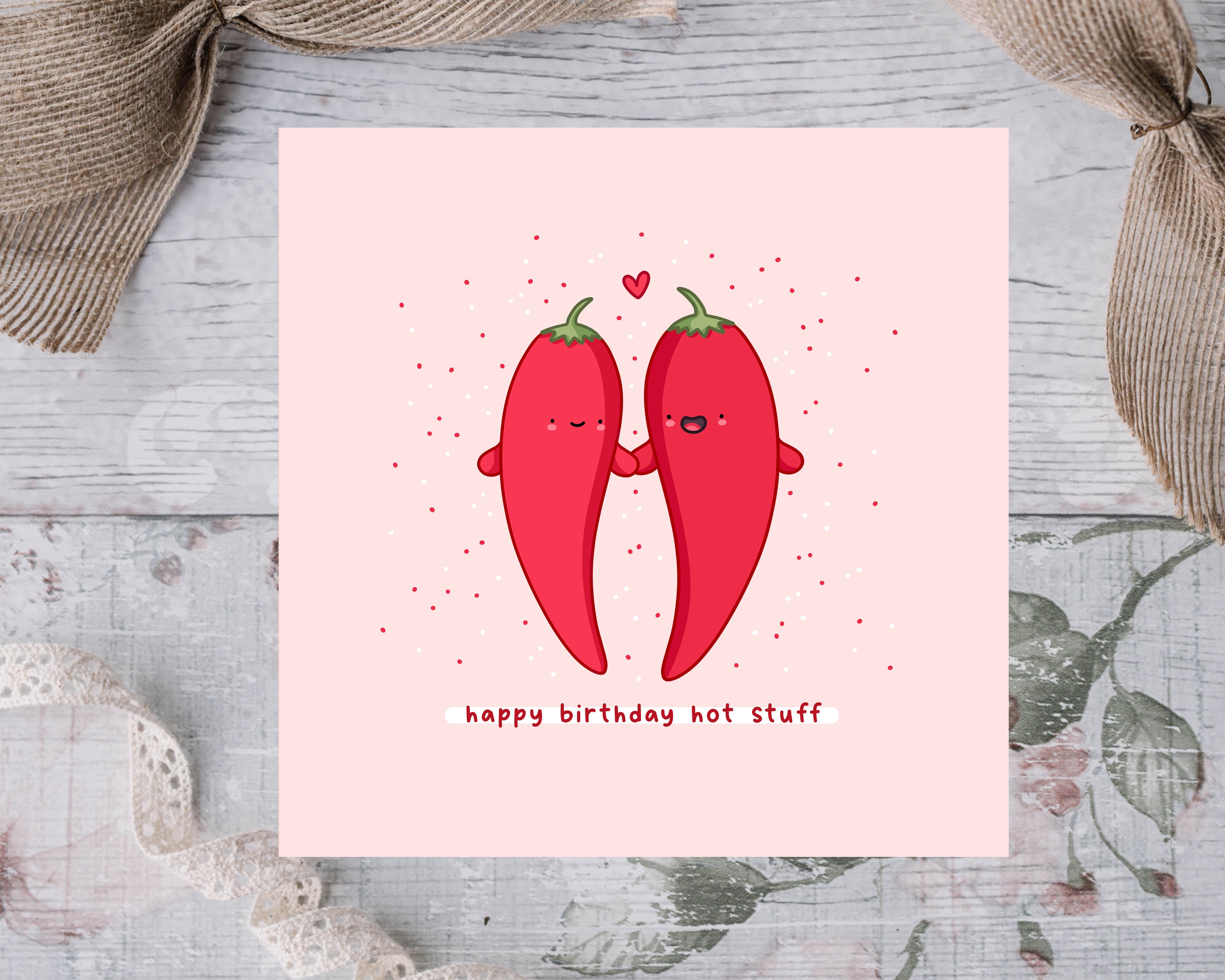 Happy Birthday Hot Stuff Card Funny Pun Birthday Card Punny | Etsy