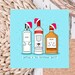 Alcohol Themed Christmas Card - Christmas Spirit Card, Gin, Vodka, Rum ...