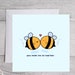 Bumble Bee Valentines Day Card Bee Card, Kawaii Love Card, Cards for ...
