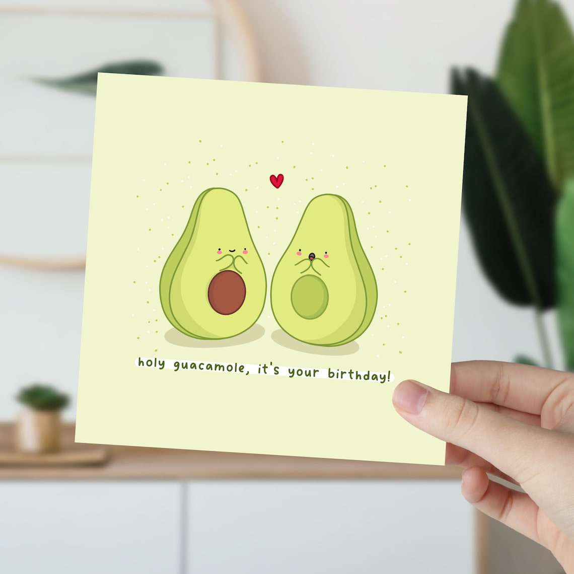 Cute Avocado Birthday Card Avocado Lover Card Funny Birthday | Etsy
