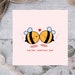 Bumble Bee Valentines Day Card Kawaii Love Card Pink - Etsy